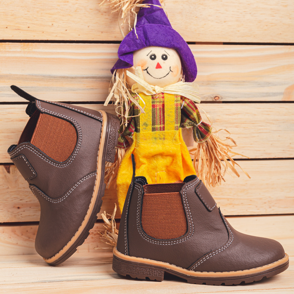 Bota Jequinha Infantil Menino Marron-Café com Leite